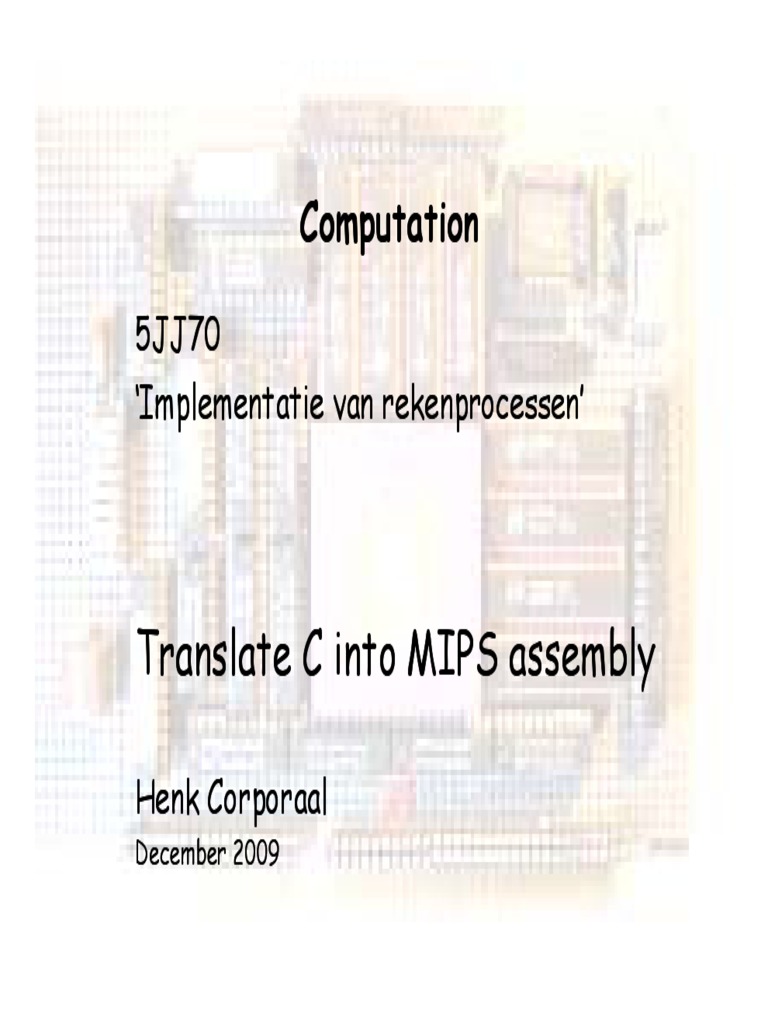 CMP 18 | Download Free PDF | Subroutine | Instruction Set