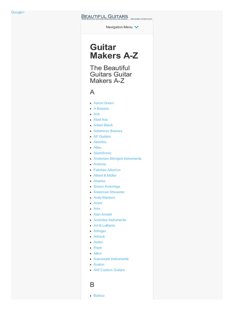 Guitars PDF | PDF