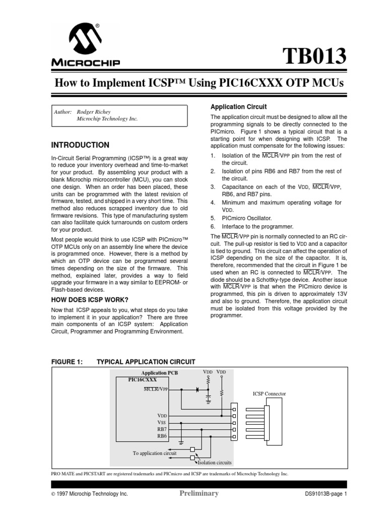 Programacion Icsp | PDF | Pic Microcontroller | Microcontroller