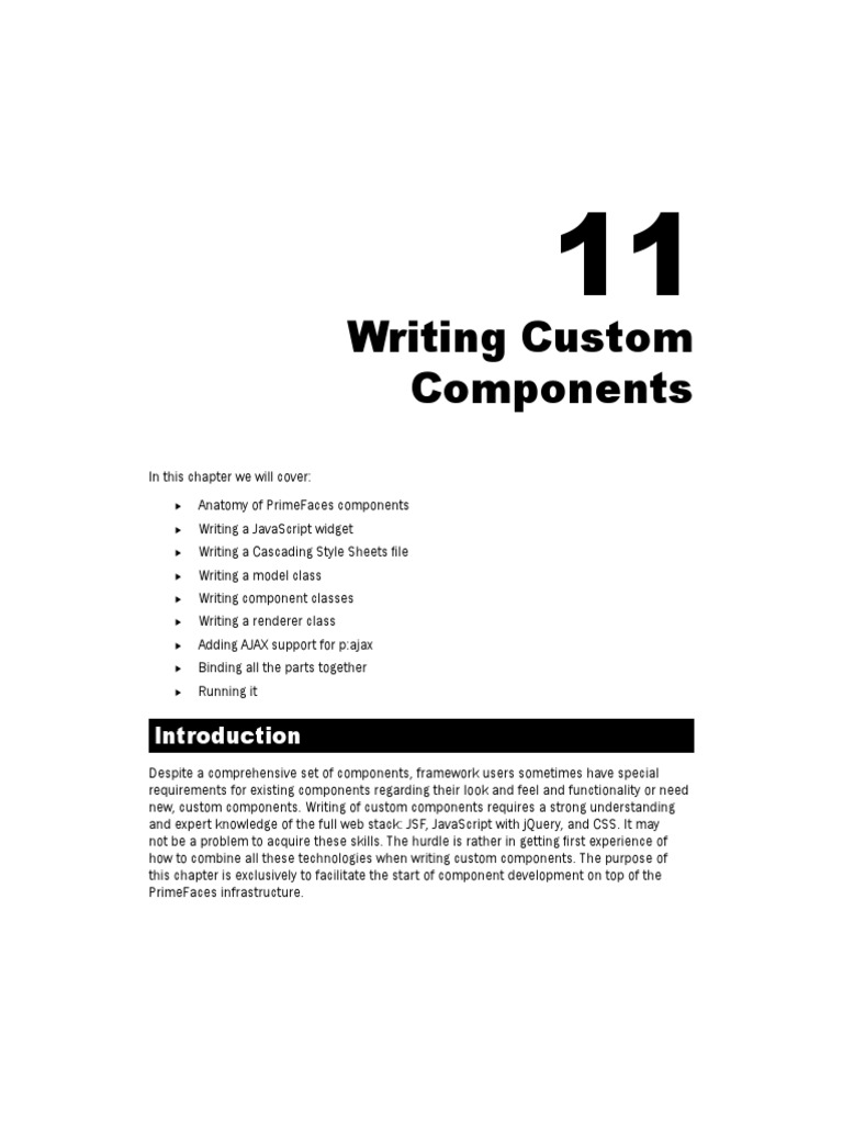 Custom PrimeFaces Component Development | PDF | Java Server Faces ...