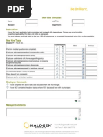 Employee Transfer Checklist Template | PDF