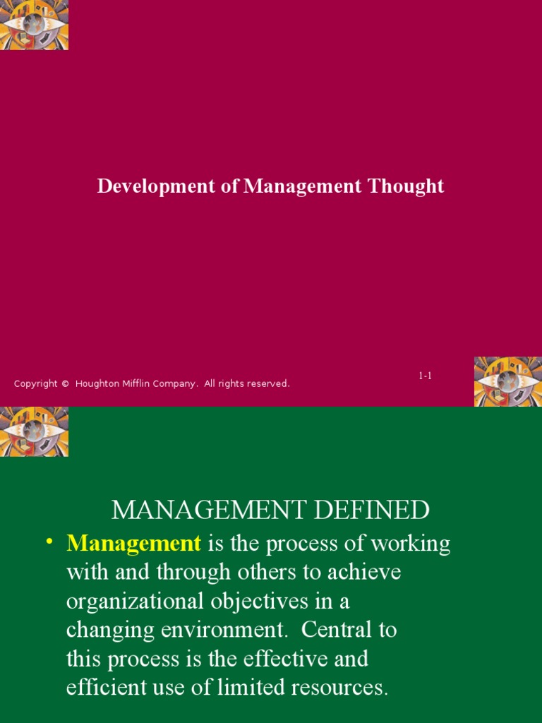 2 Development of Management Thought | PDF | Science | Copyright