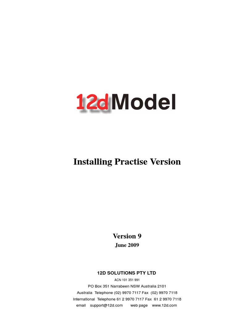 12d Installing Practise Version | PDF | Installation (Computer Programs ...