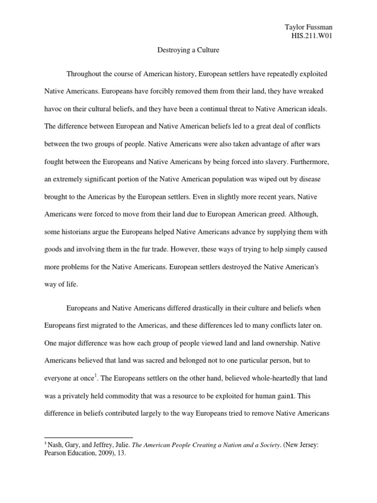 Research Paper Native Americans | PDF | Native Americans In The United ...
