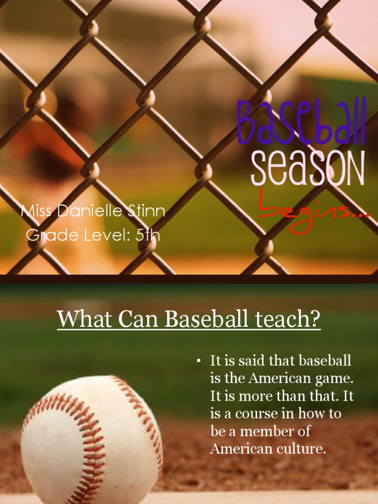 Edu 261 Baseball Lesson | PDF | Major League Baseball | Lesson Plan