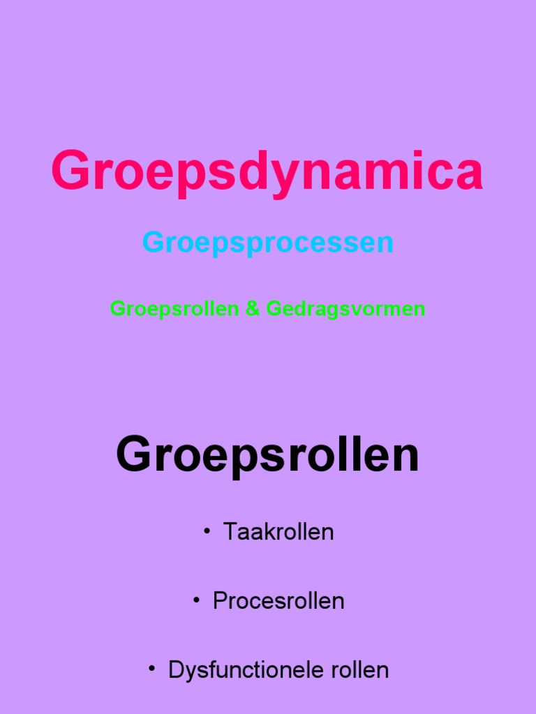 Power Point Groepsdynamica | PDF
