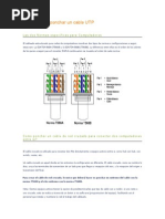 Cómo ponchar un cable UTP RJ45 | PDF | Electrónica | Ingeniería Informática