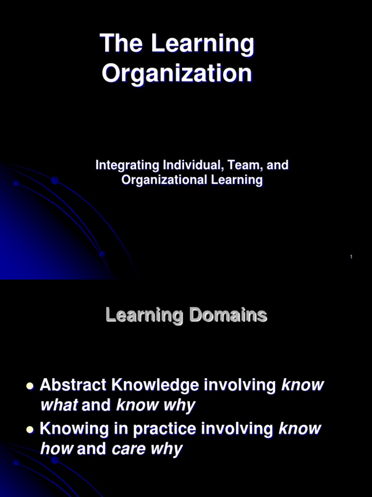 Integrating Learning in Organizations | PDF | Learning | Cognitive Science