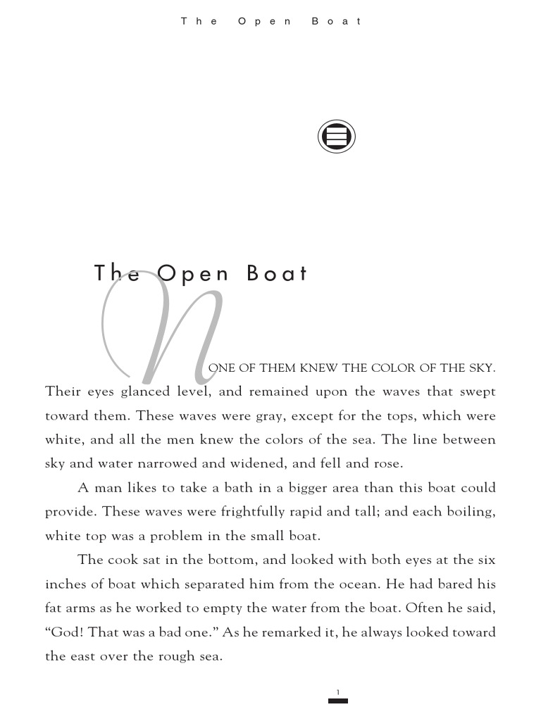 The Open Boat | PDF | Rowing | Sleep