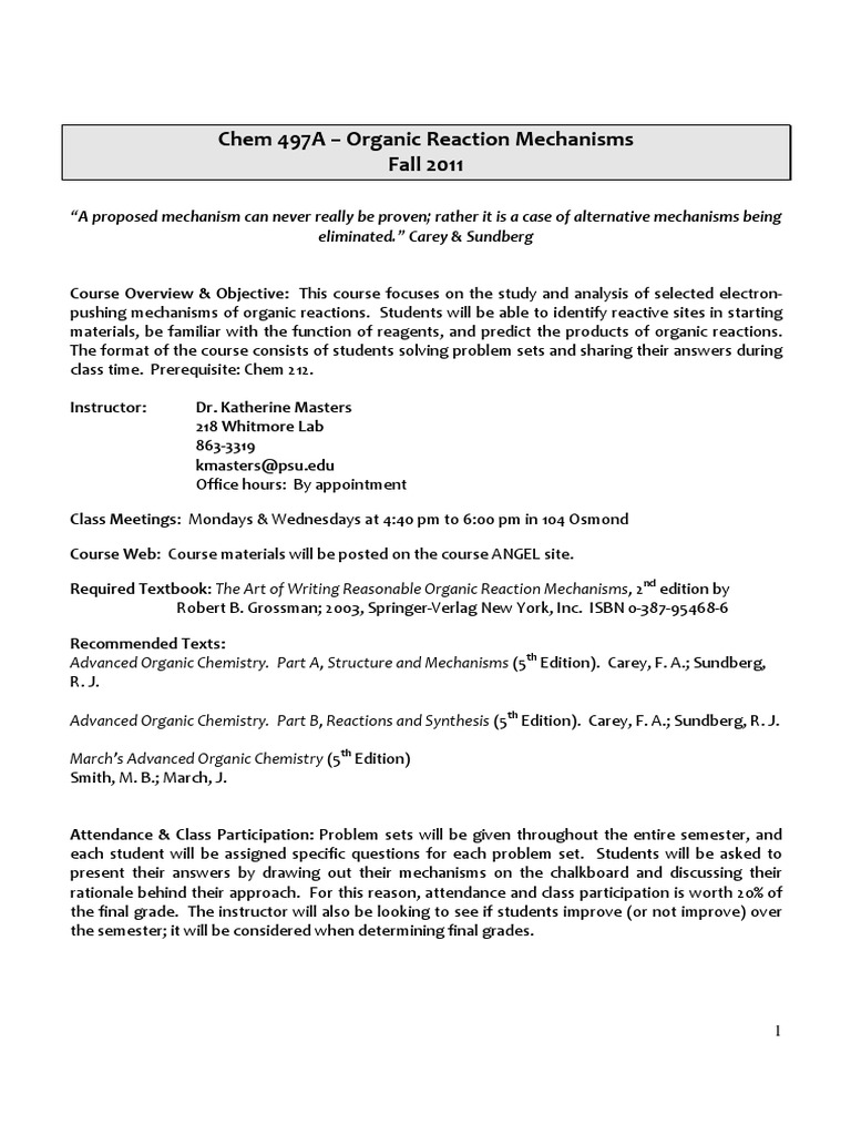 497A Fa11 Syllabus UP | PDF | Academic Dishonesty | Test (Assessment)