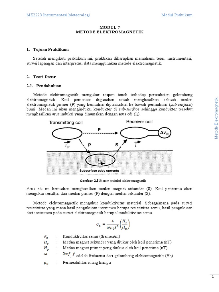 Modul 7 Metode Elektromagnetik | PDF