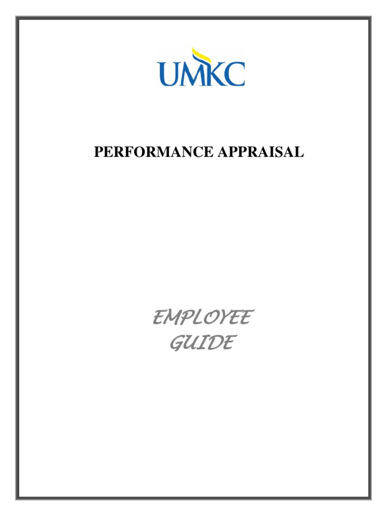 Performance Appraisal Employee Guide | PDF | Performance Appraisal | Goal