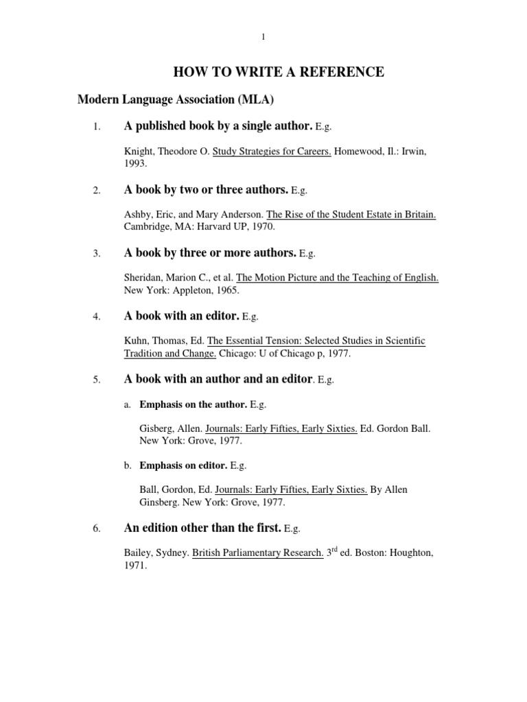 How To Write A Reference | PDF | Psychology | Sociology