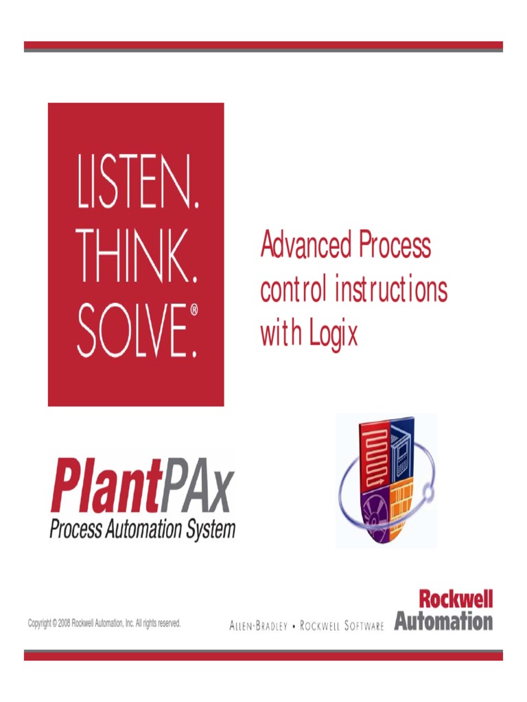 Advanced Process Control Instructions With Logix | PDF | Control Theory ...