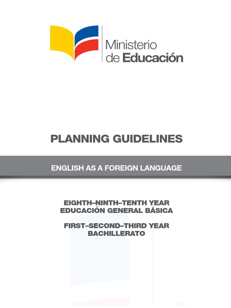 Planning Guidelines EFL | PDF | Lesson Plan | Curriculum