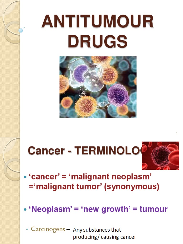 Antitumor Drugs | PDF | Chemotherapy | Carcinogenesis
