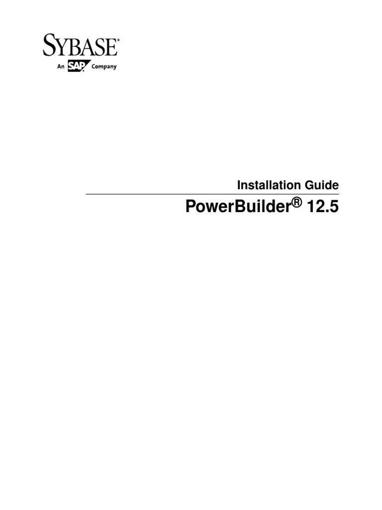 Powerbuilder 12.5: Installation Guide | PDF | I Pv6 | Installation (Computer Programs)