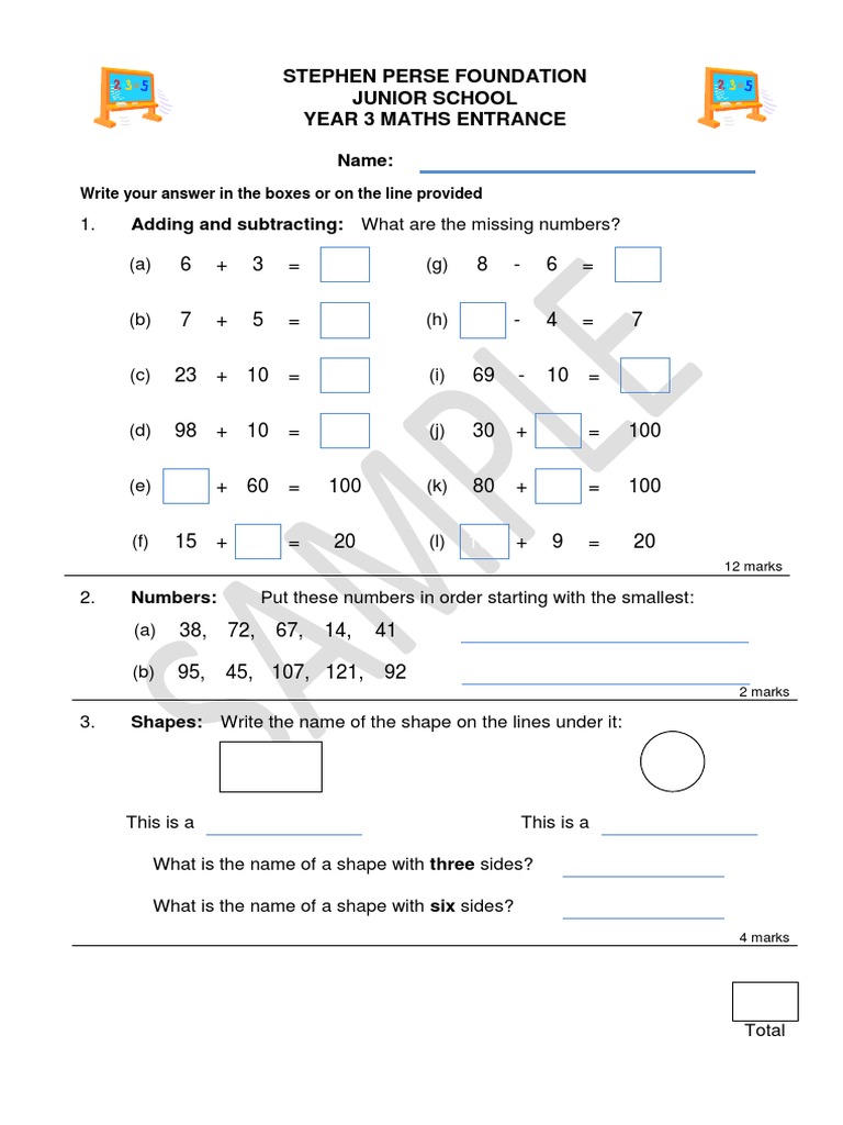 Year 3 Math | PDF | Teaching Methods & Materials