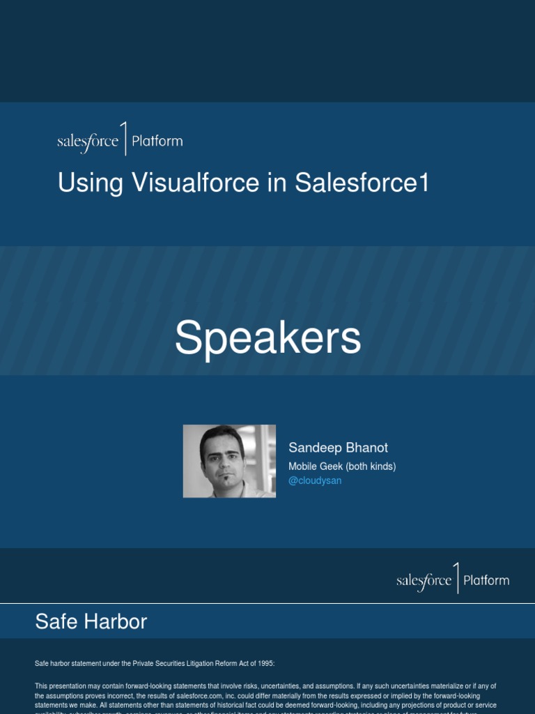 Visualforce in Salesforce1 (Best Practices of Visualforce in Salesforce1) | PDF | Java Script ...