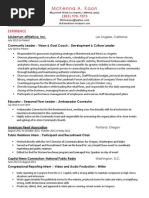 Lululemon Educator Resume Overview | PDF | Communication | Business