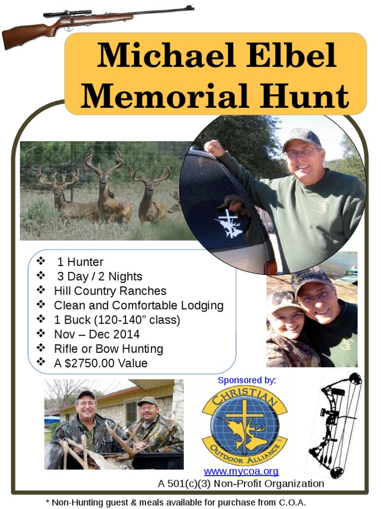 Mike Elbel Hunt Flyer Final | PDF