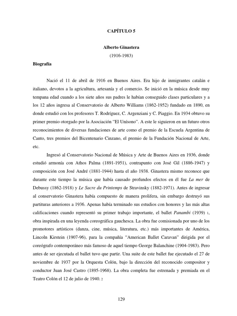Capitulo5 Ginastera | PDF | Ritmo | Acorde (Música)