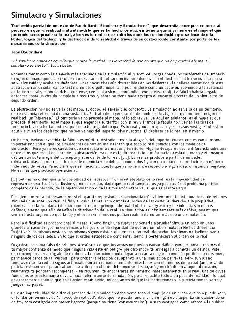 Simulacros y simulaciones | PDF | Simulación | Mapa