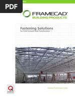 FRAMECAD Fasteners Full | PDF | Framing (Construction) | Screw