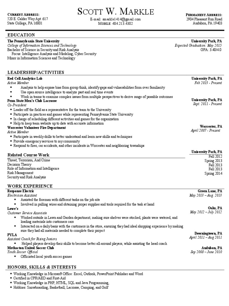 Resume Nsa | PDF | Computer Security | Security