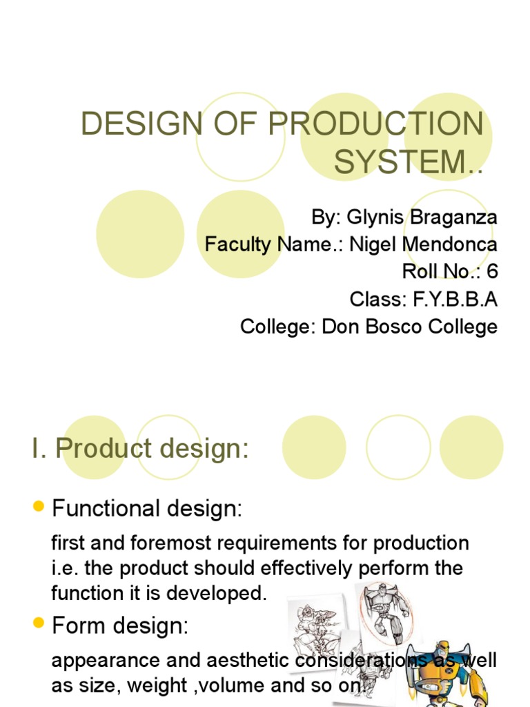 Design of Production System | PDF | Product Design | Design