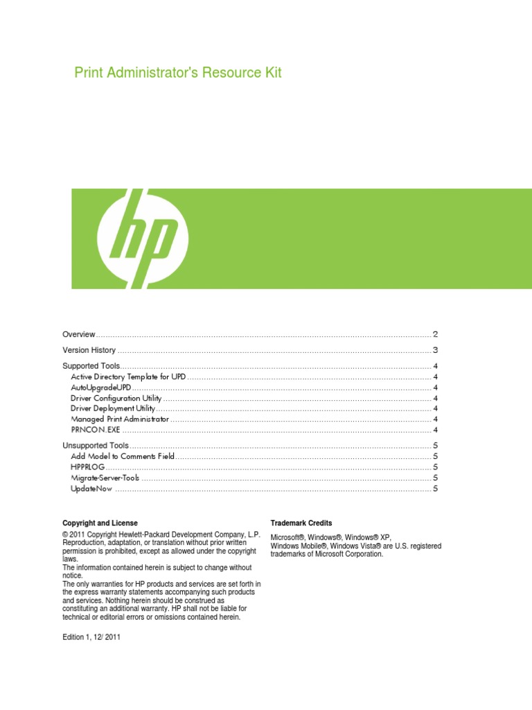 Print Administrator's Resource Kit: Trademark Credits | Download Free ...