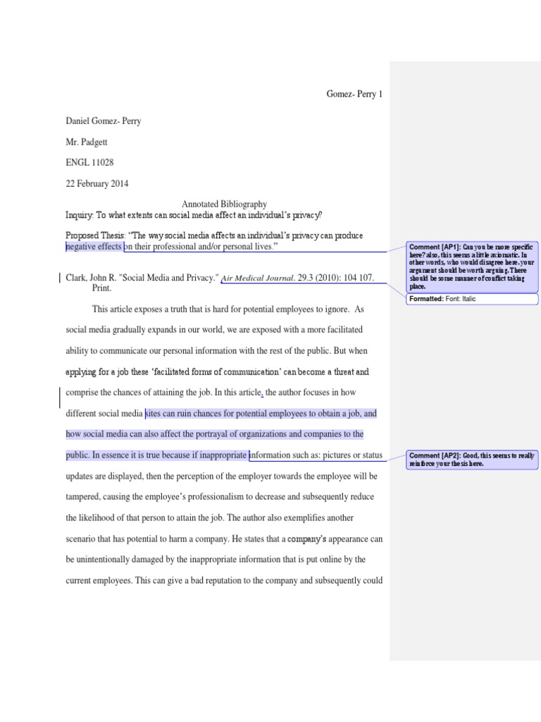 go annotated bibliography-2 | Digital & Social Media | Social Media