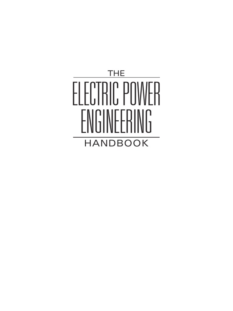 R.C.dorf - The Electric Power Engineering Handbook - Index | PDF ...