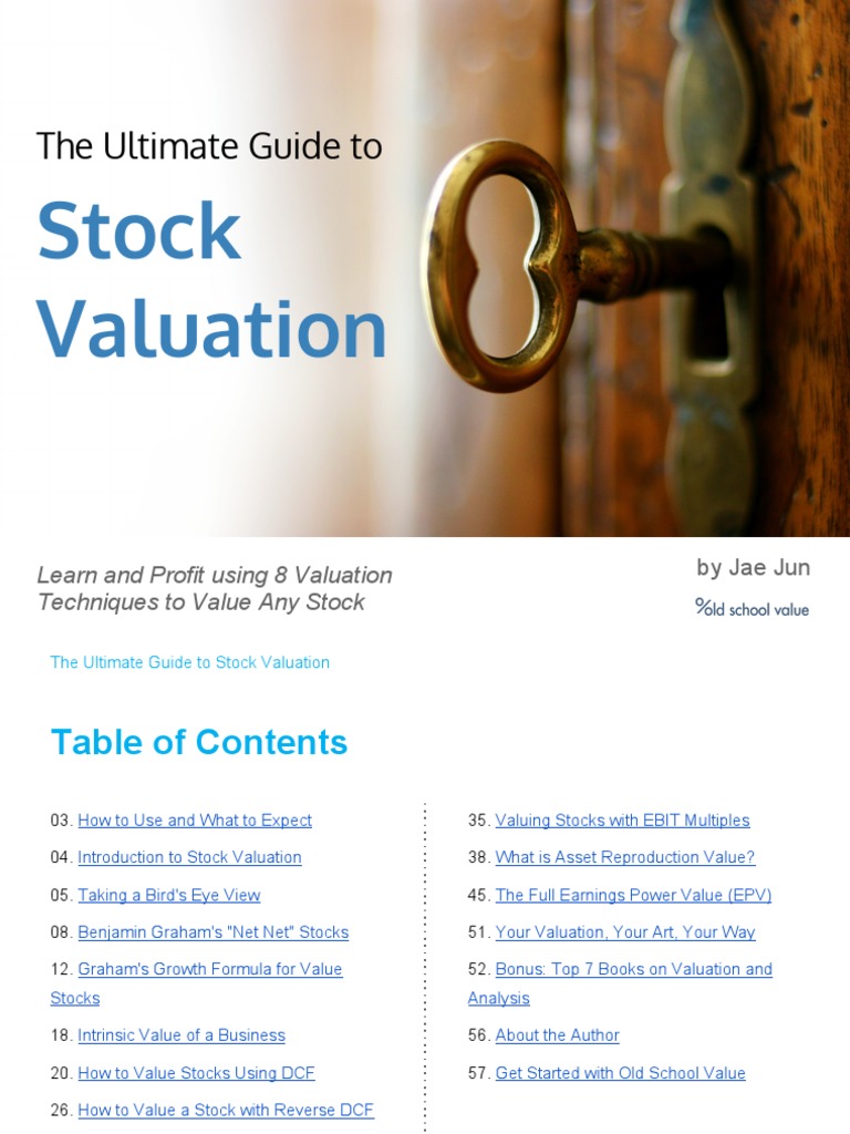 The Ultimate Guide To Stock Valuation Discounted Cash Flow Stock