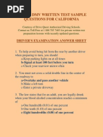 DMV Permit Test Cheat Sheet | PDF | Pedestrian Crossing | Traffic