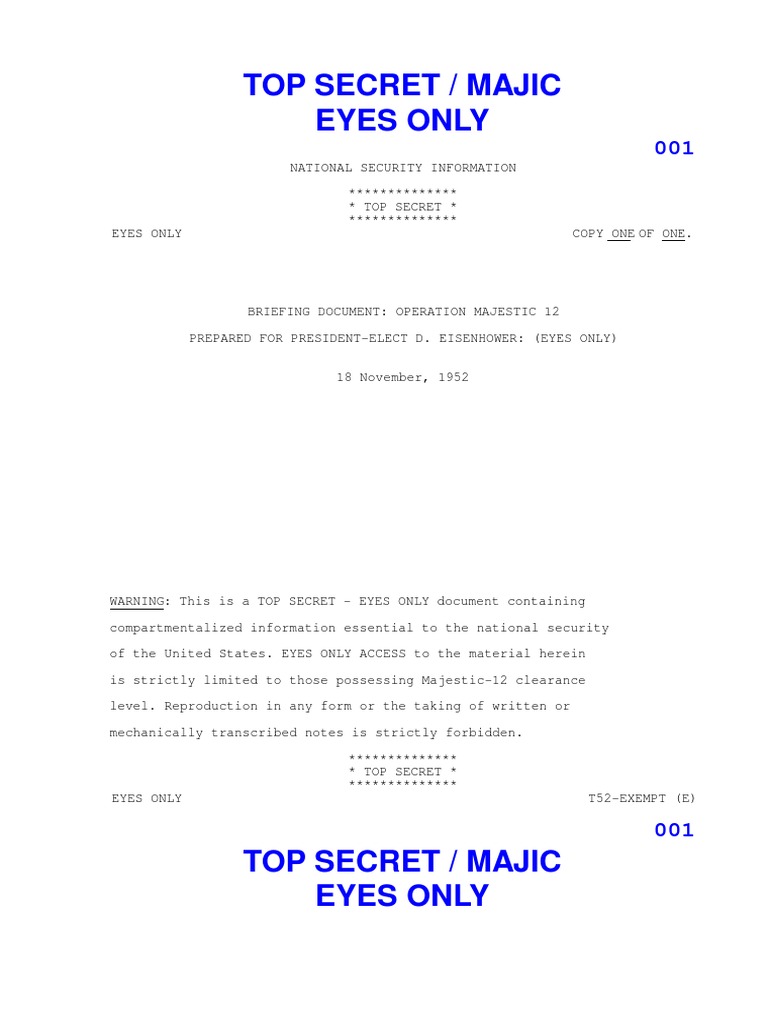 Operation Majestic 12 | PDF | Security Clearance | National Security