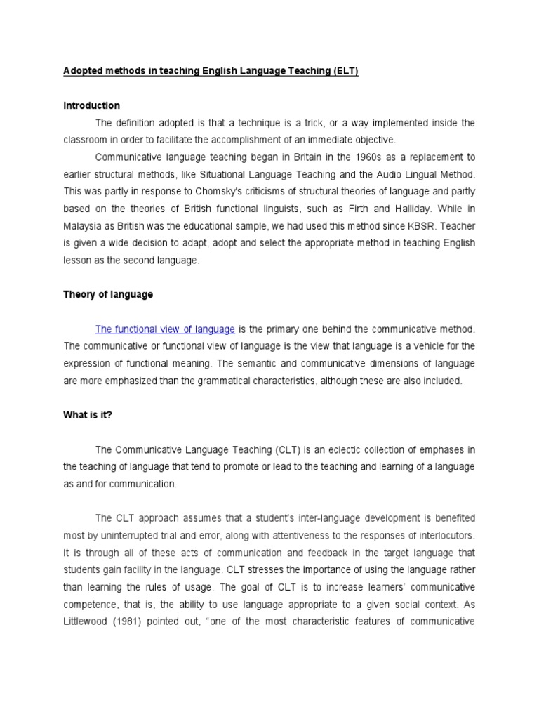 Sem4 DR Saro - Methods in Teachg EL (Communicative Language Teaching ...