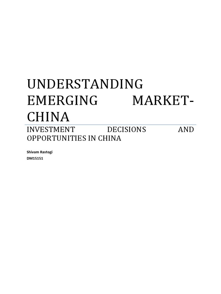 UEM2 DM15151 Shivam Rastogi | PDF | Renminbi | China