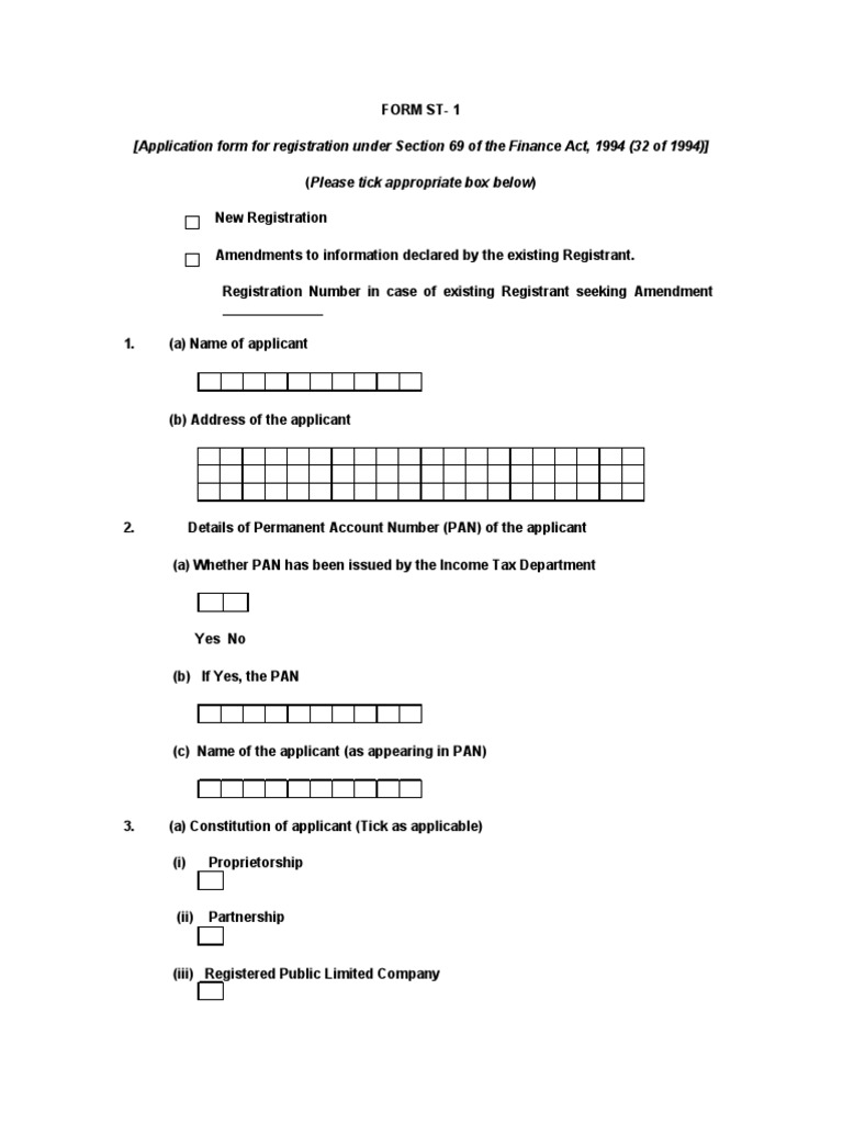 Service Tax Application | PDF