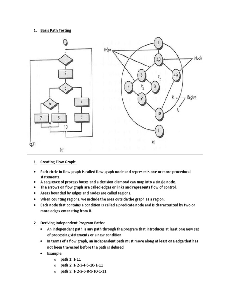 Basis Path Testing Example | PDF | Matrix (Mathematics) | Theoretical ...