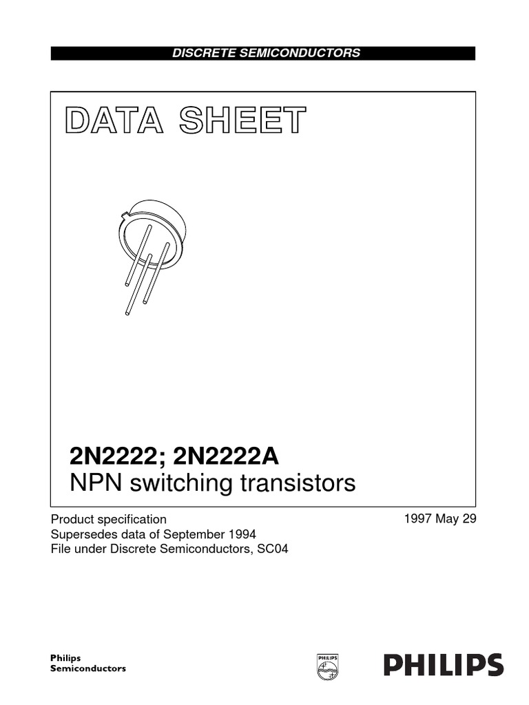 Data Sheet 2222 | Bipolar Junction Transistor | Transistor