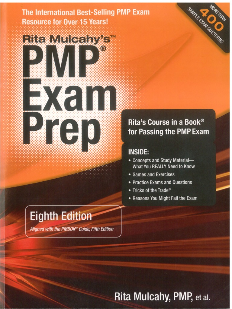 1l0bs PMP Exam Prep 8th Edition Ritas Course in A Book For Passing The ...