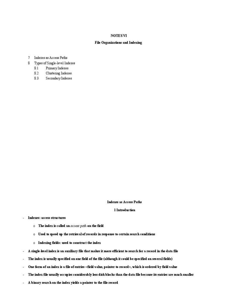 SingleLevelIndexing Examples | PDF | Database Index | Pointer (Computer Programming)