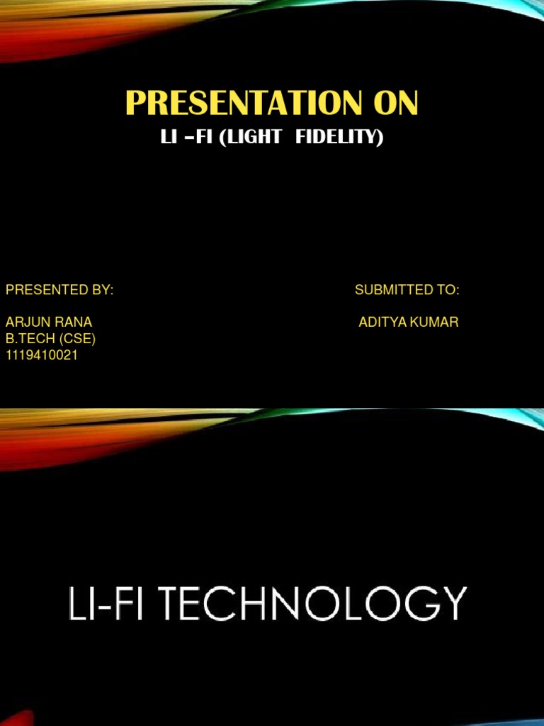 Li Fi Technology | PDF