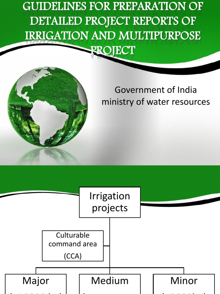 Guidelines For Preparation of Detailed Project Reports of | PDF | Water ...