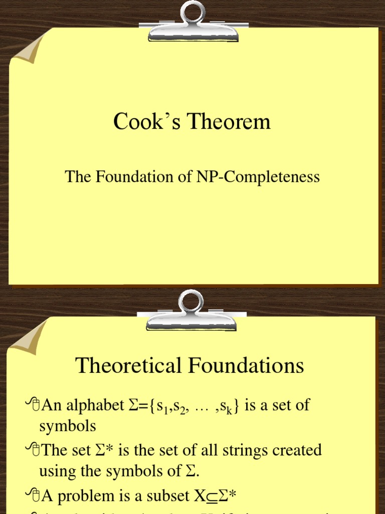 Cooks Theorem | Cybernetics | Theory Of Computation
