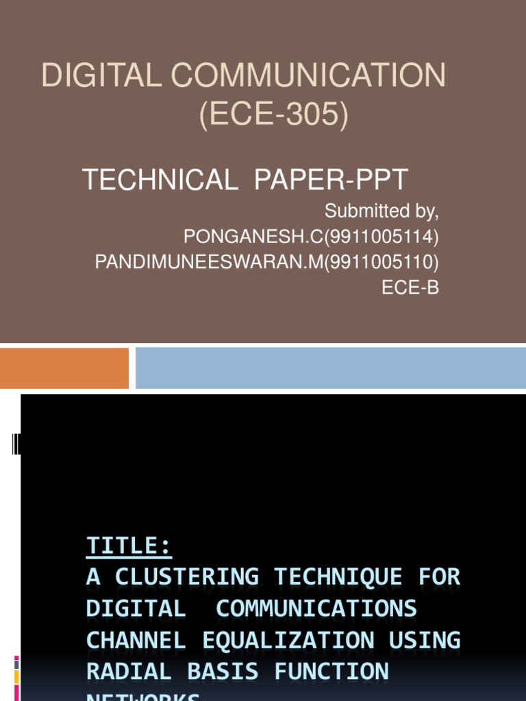 Digital Communication Pdf Equalization Audio Data Transmission
