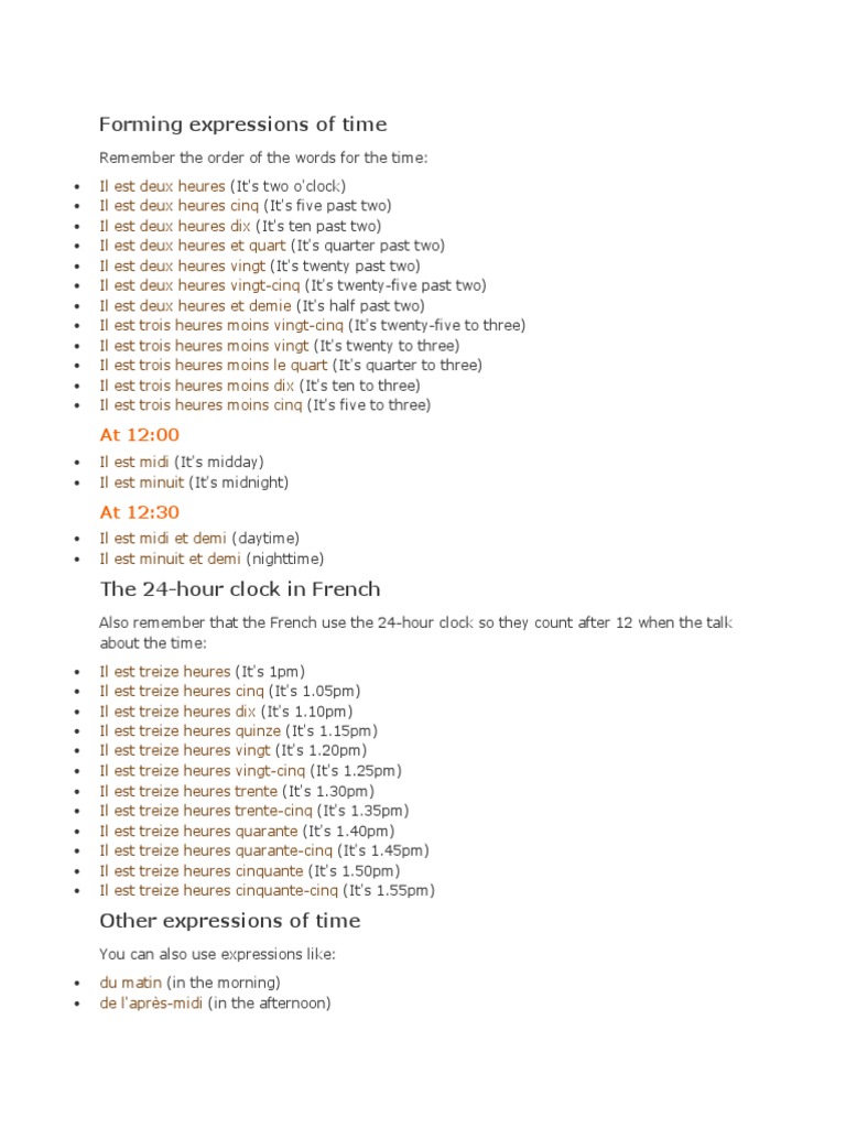 Lesson 18 - Basic French | PDF