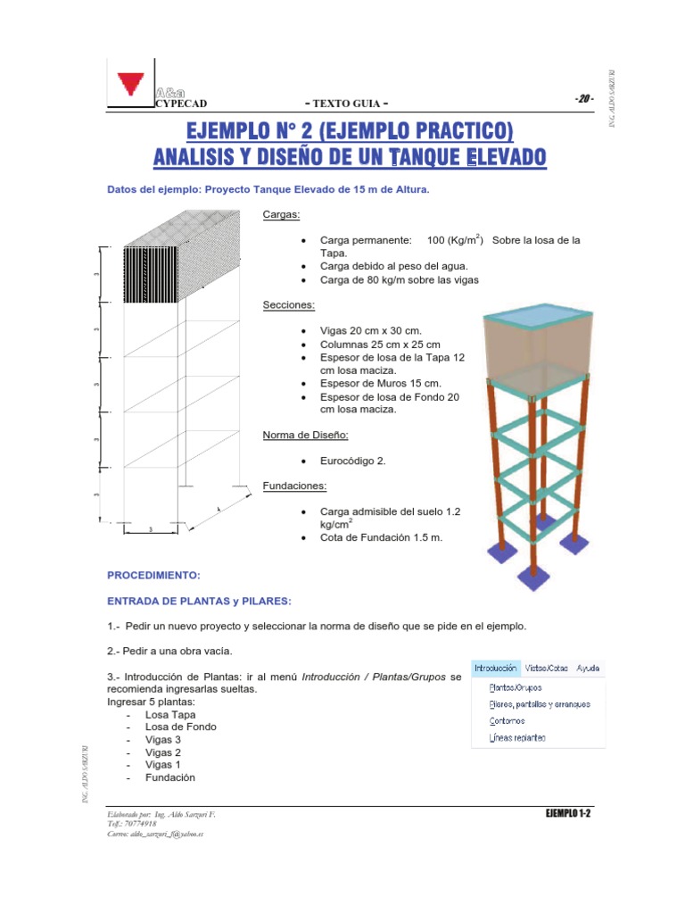 Ingreso de Tanque Elevado PDF