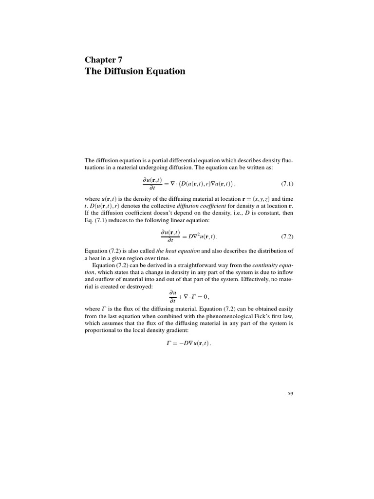 1D Diffusion Equation Analysis | PDF | Teaching Methods & Materials